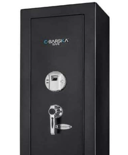 Barska Quick and Easy Access Biometric Rifle Firearm and Long Gun Safe ...