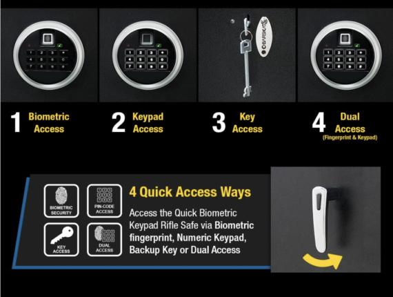 Barska Quick and Easy Access Digital Keypad Rifle Firearm and Long Gun ...