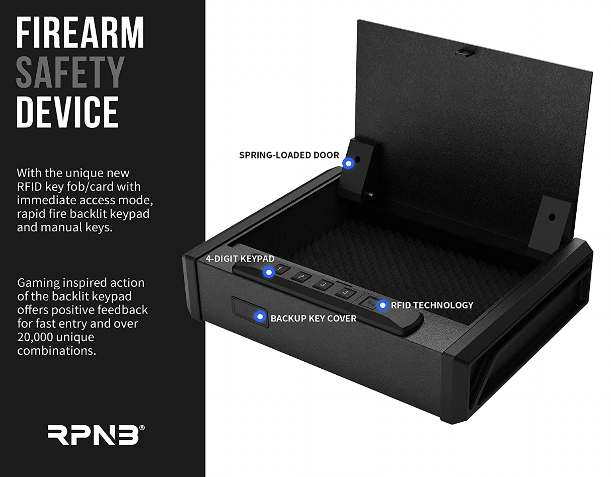 RPNB RP19001E-RFID Auto-Open Handgun Safe Review - Expert Safe Reviews