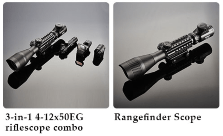 Ar Scopes And Optics 5.56 Pinty 4-12x50 Rangefinder Rifle Scope With ...