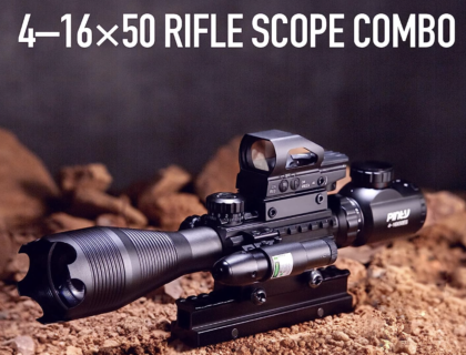 Pinty 4-16X50 Rifle Scope Combo Review - Illuminated Optics Sight Green Laser, Reflex ...