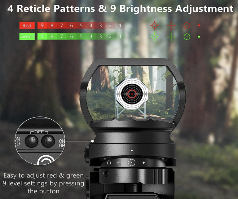 CVLIFE Red & Green Dot Sight 4 Reticles Reflex Sight Review - Expert ...